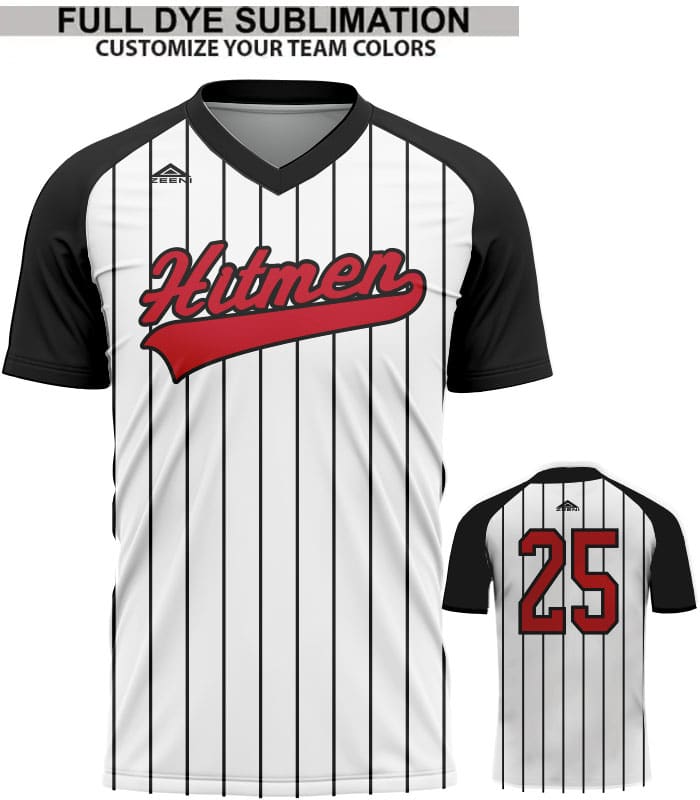 1078 | Hitmen Sublimation Men’s Custom Softball Jerseys: Youth & Adult